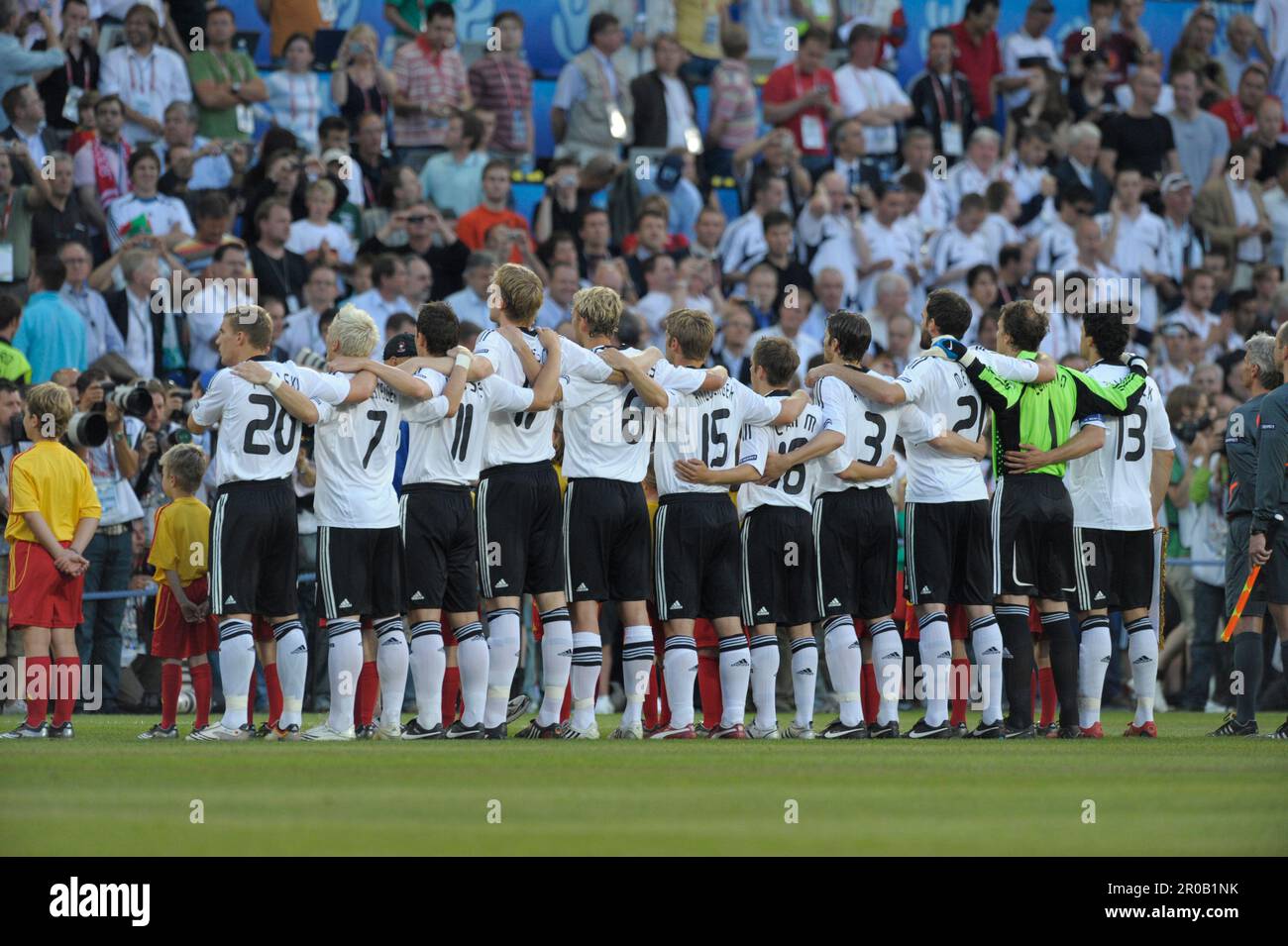 Gemeinsam sind Sie stark. Die deutsche Fußball Nationalmannschaft mit ...