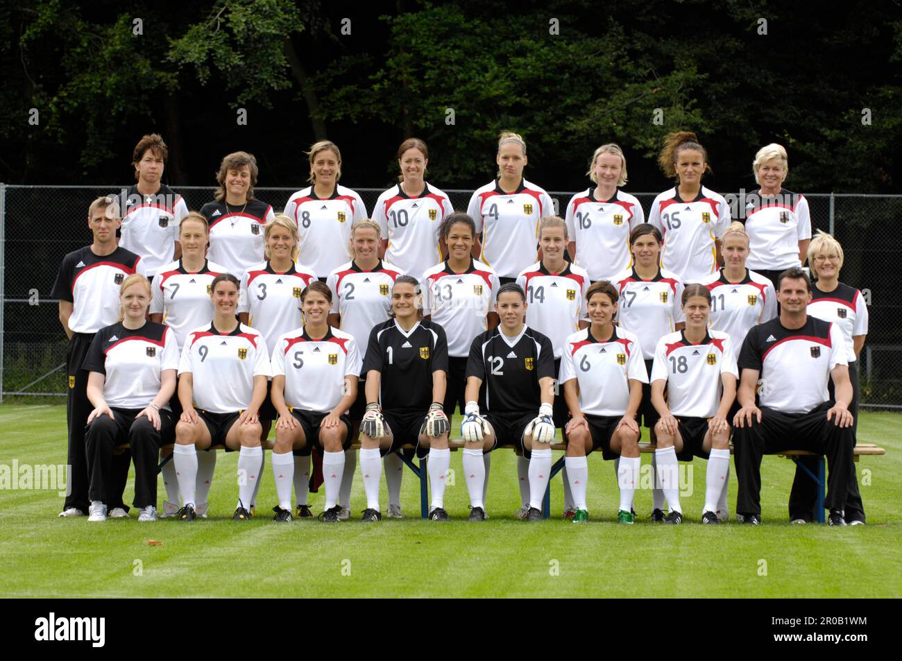 Teamfoto der Fußball Frauen Nationalmannschaft, Olympiakader für die ...