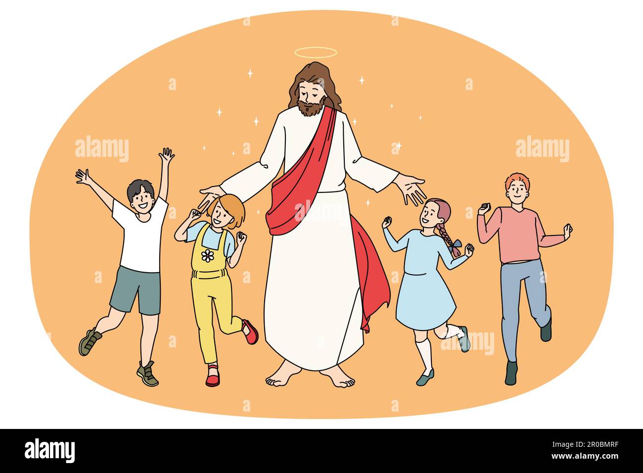 Kinder teilen liebe Ausgeschnittene Stockfotos und -bilder - Alamy