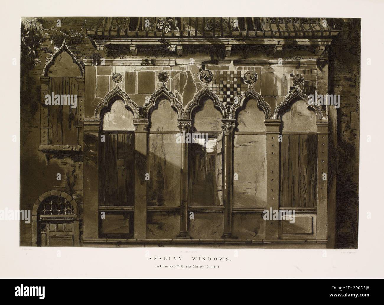 Architekturbeispiele Venedigs - Arabische Fenster in Campo Sta. Maria ...