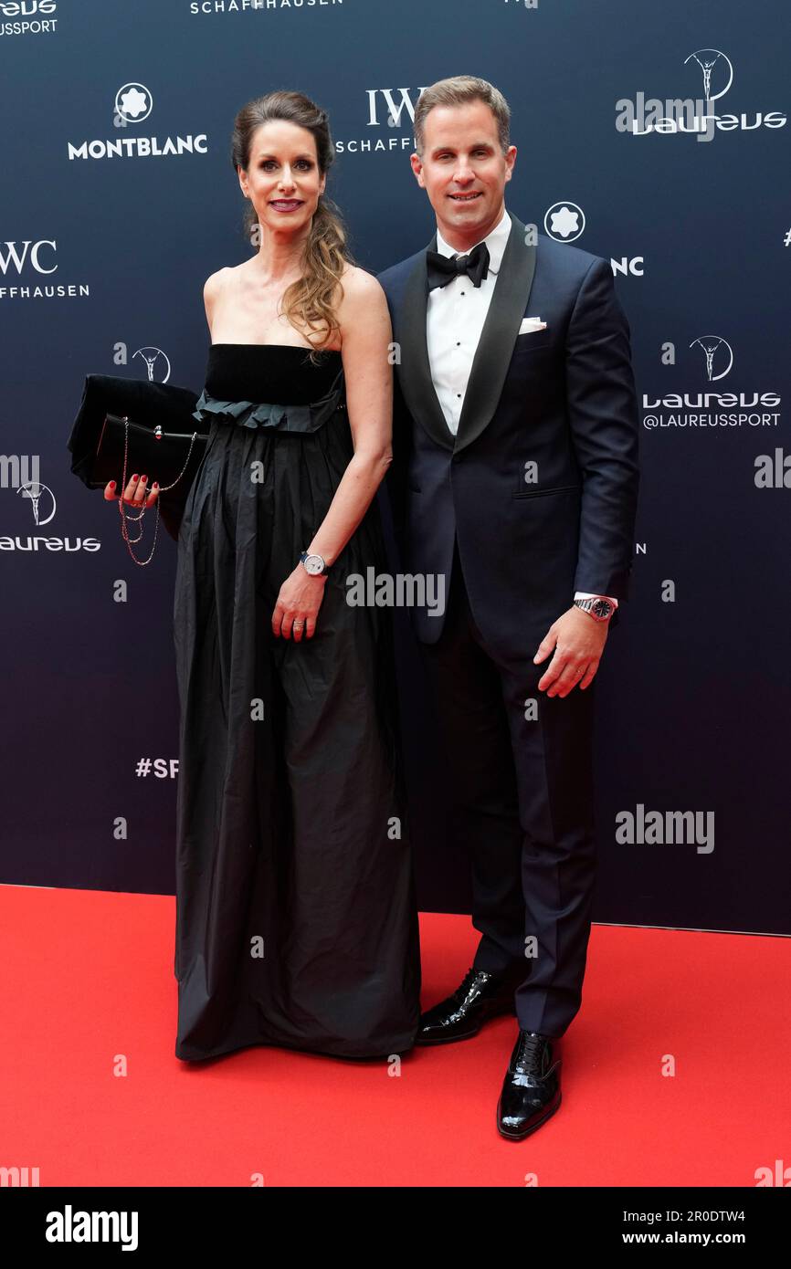 IWC Schaffhausen CEO Christoph Grainger-Herr poses with his partner at ...