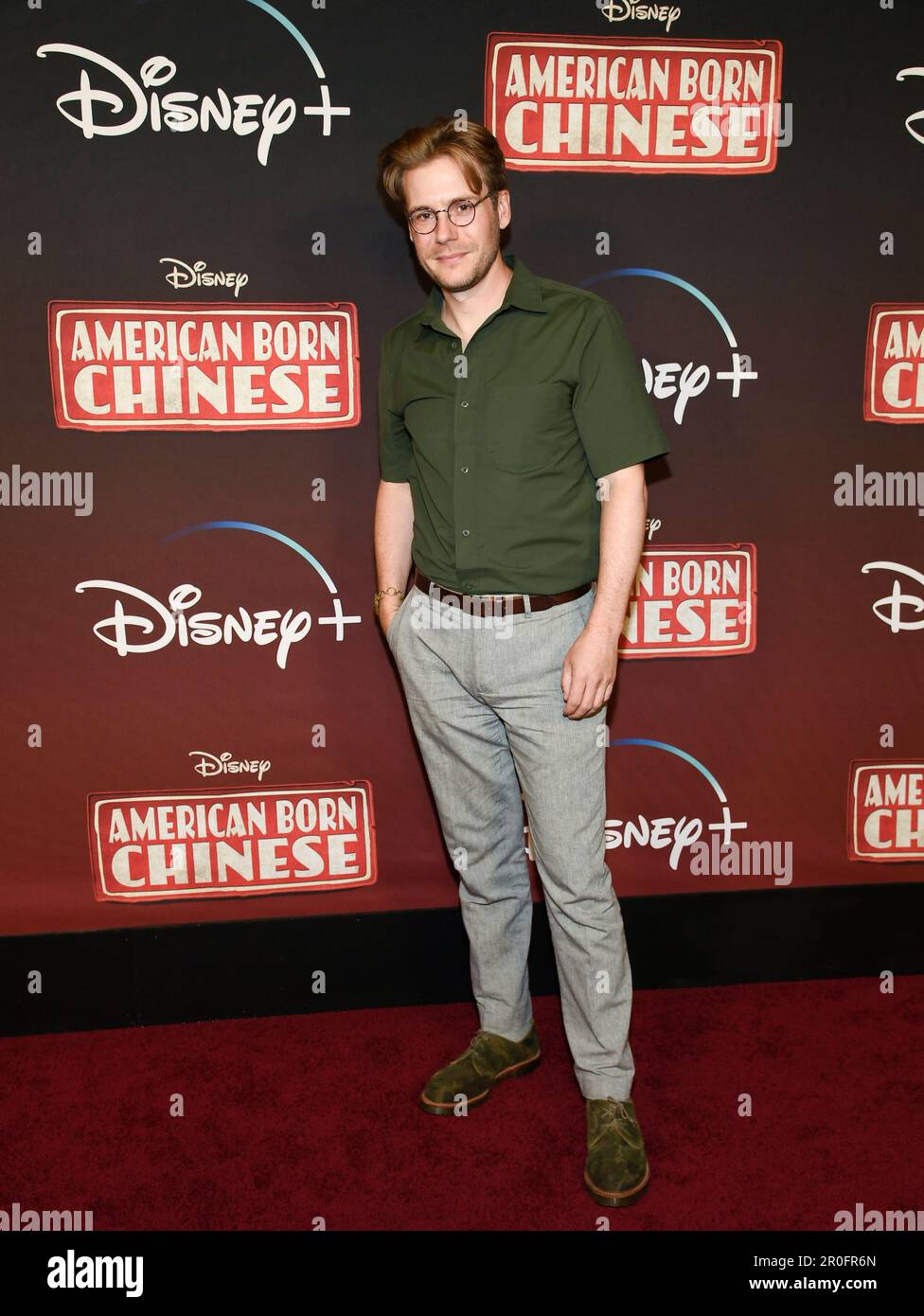 Zach Booth attends the premiere of the Disney+ original series ...