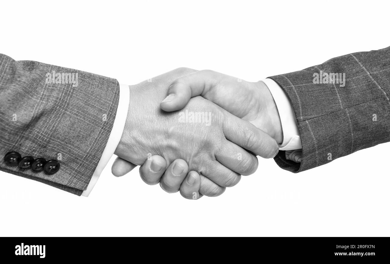 Grüße handschlag Schwarzweiß-Stockfotos und -bilder - Alamy