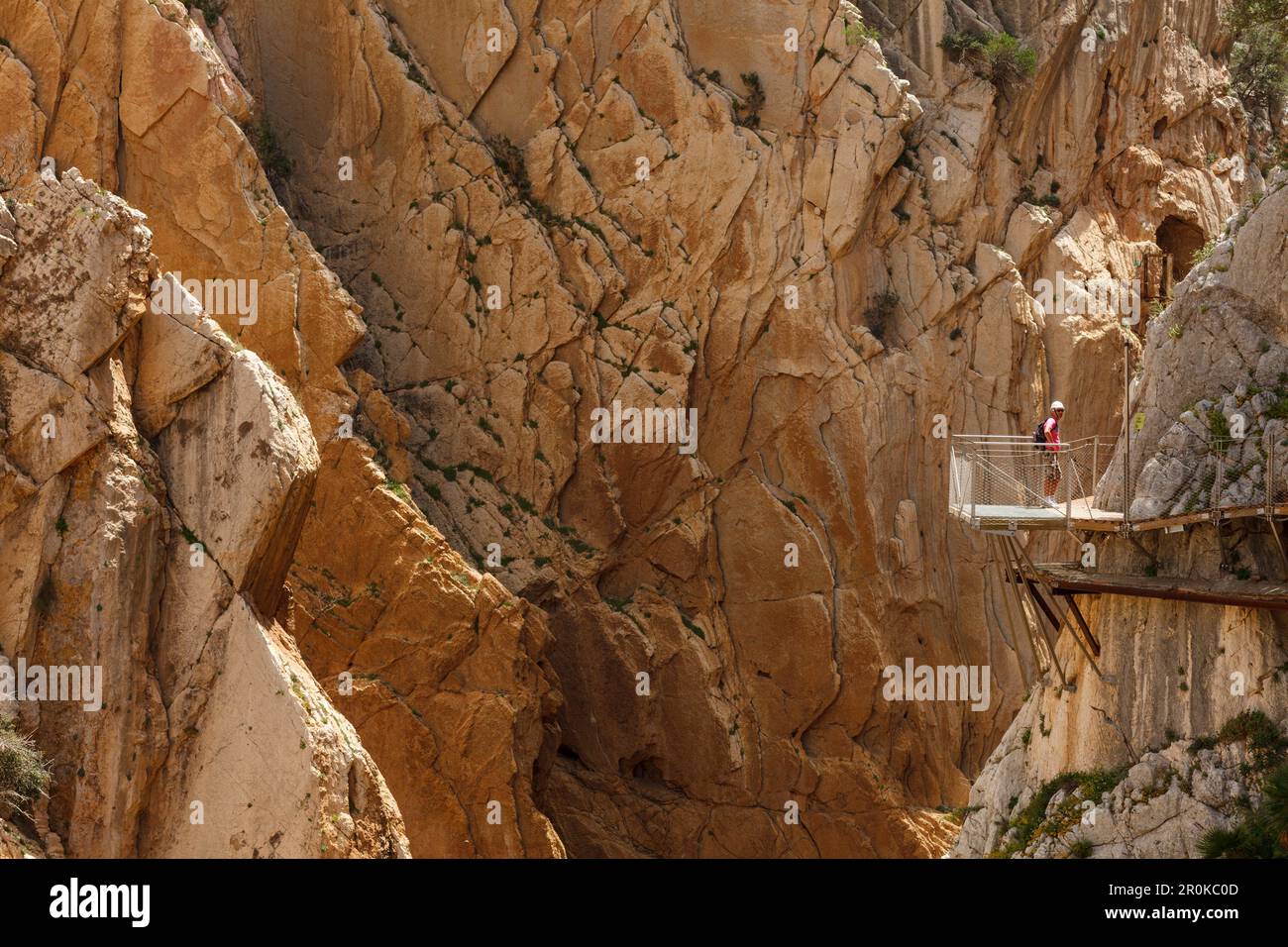 Wanderer, Caminito del Rey, über Ferrata, Wanderweg, Schlucht, Rio ...