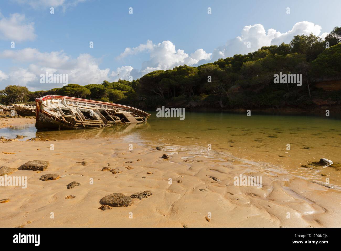Schiffswrck, puerto pequero, Fischereihafen, Cabo de Roche, in der Nähe ...
