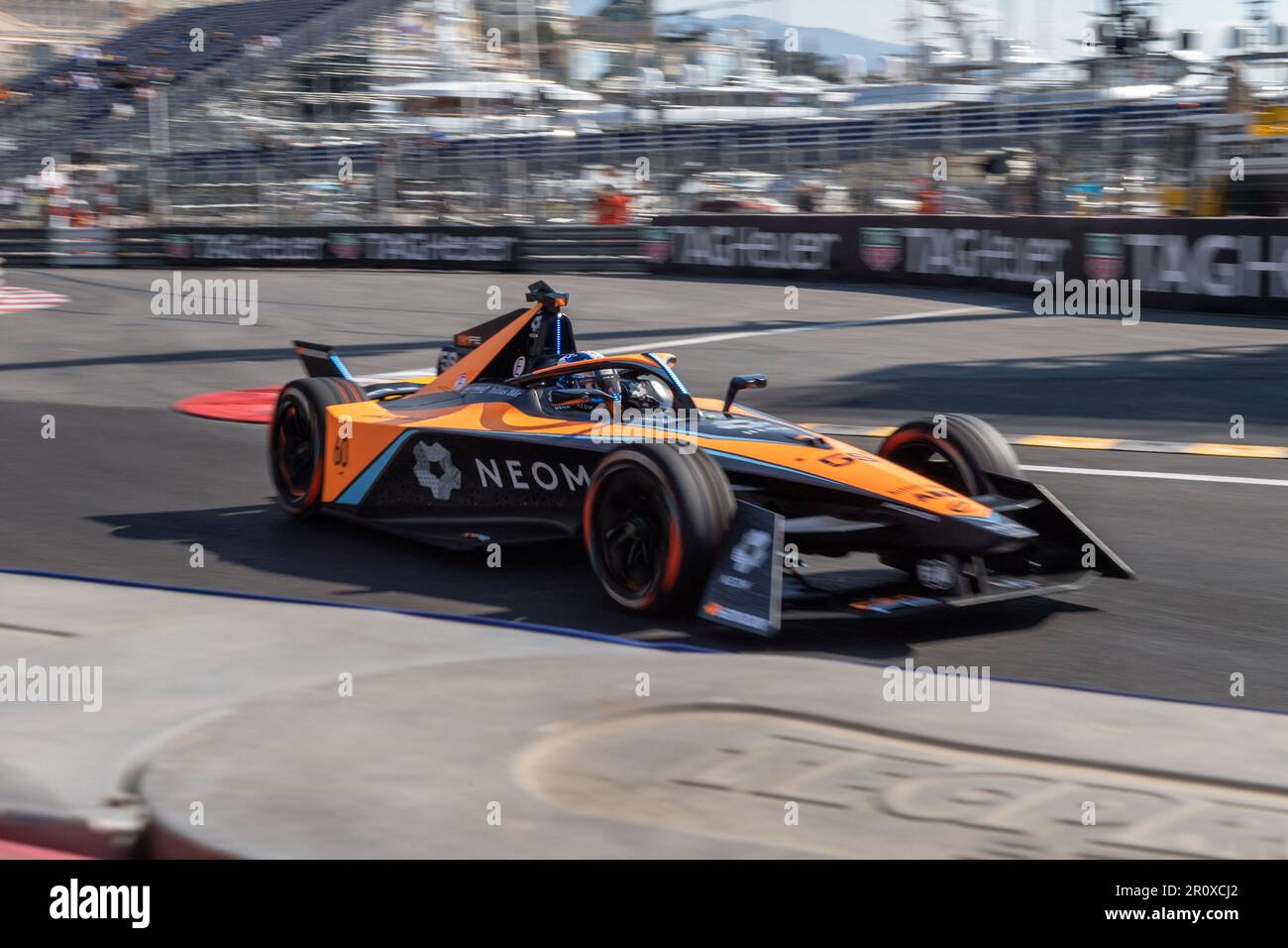 Rene Rast (NEOM McLaren Formel E-Team) tritt am 06. Juni 2023 bei der Monaco FIA ABB Formel E ...