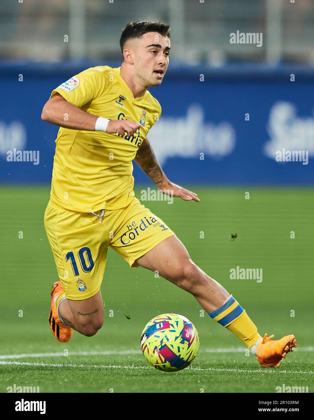 Alberto Moleiro von UD Las Palmas in Aktion während des Spiels La Liga ...