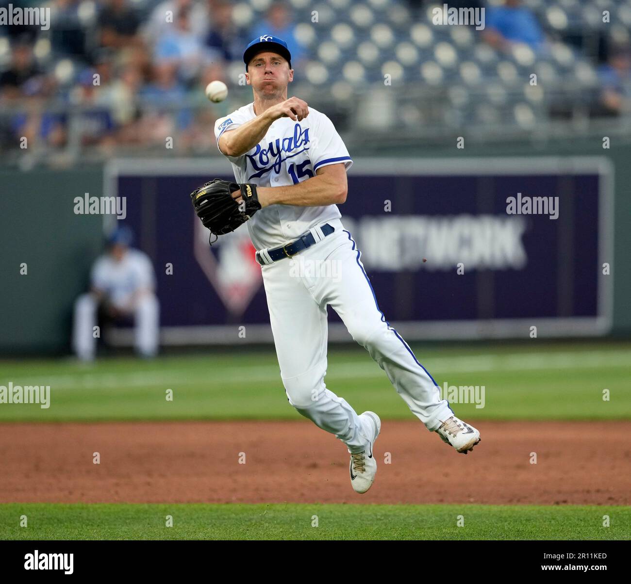 10. MAI 2023: Der dritte Baseman der Kansas City Royals, Matt Duffy (15 ...