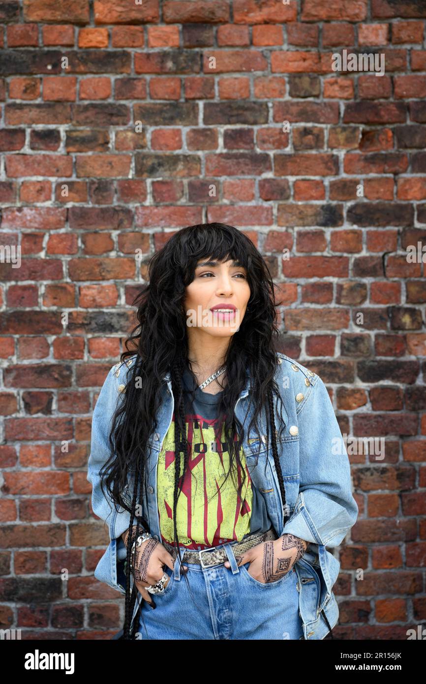 LIVERPOOL 20230511Loreen Talhaoui vor ihrem Hotel in Liverpool während ...