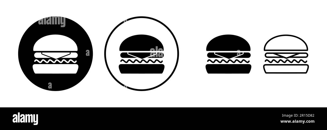 Vektor des Burger-Symbols. hamburger Logo-Symbol. Fast-Food-Symbol ...