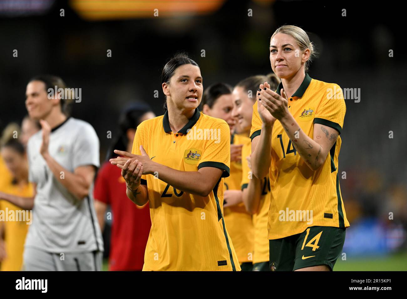 Sydney, Australien, 19. Februar 2023. Sam Kerr aus Australien und ...