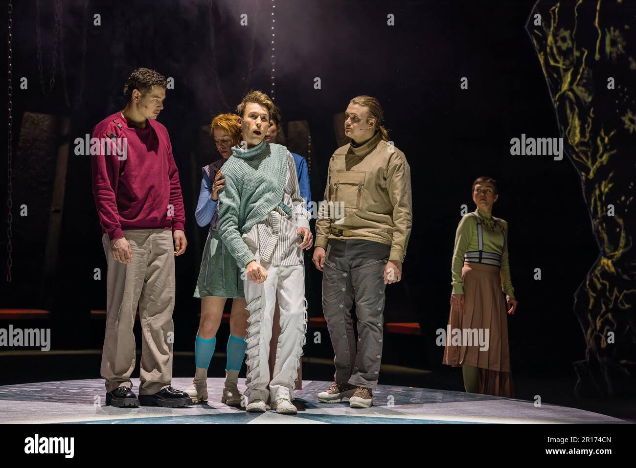 10. Mai 2023, Brandenburg, Cottbus: Actors Markus Paul (Frank, l-r ...