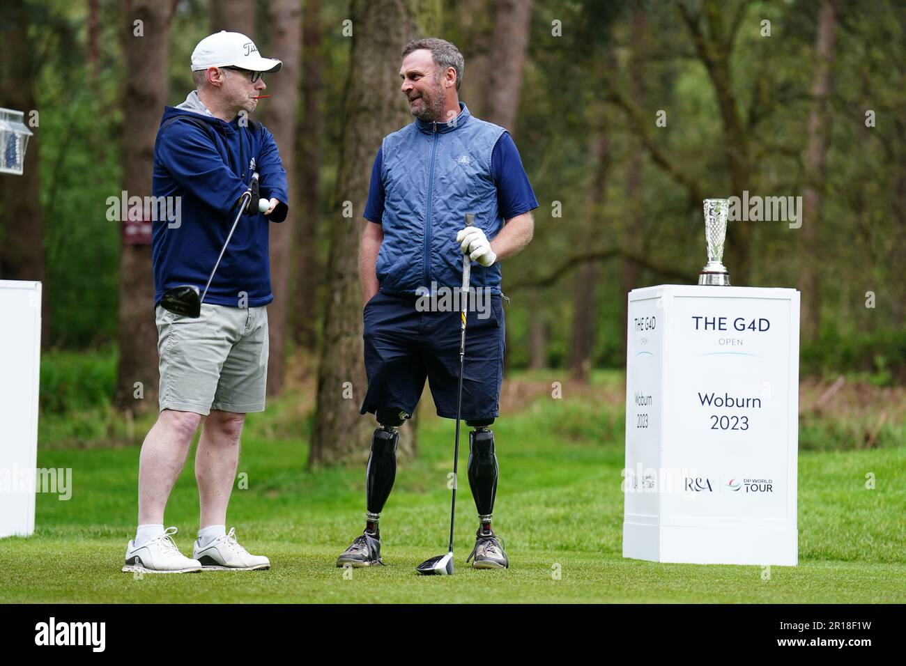 Tony Lloyd (links) und Ian Bishop, bevor es am dritten Tag der G4D Open ...