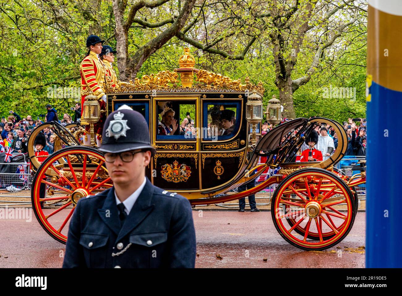 The Duke of Edinburgh and Family Travel in A State Coach as part of the ...