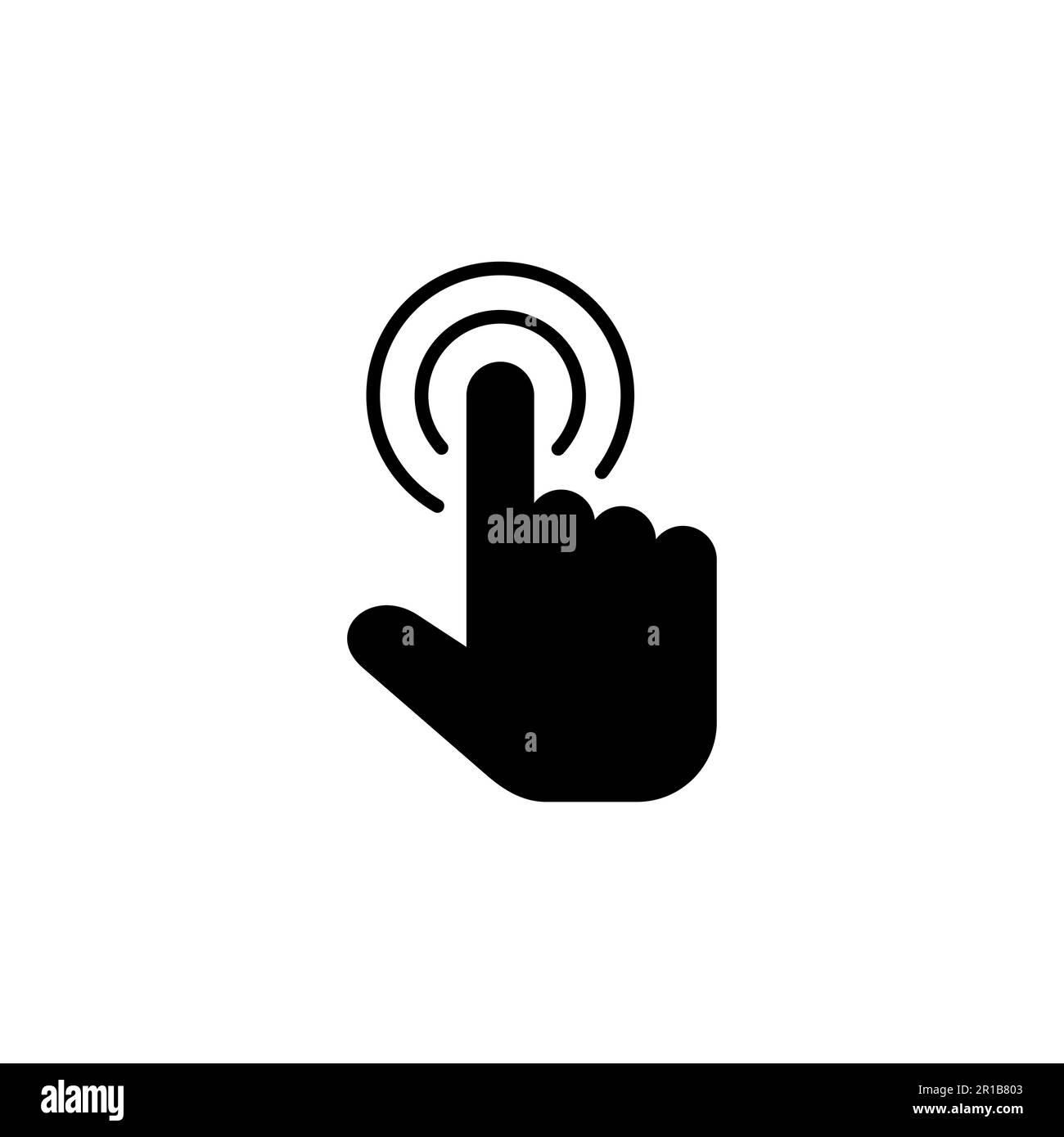 Hand-Cursor-Symbol. Vektor des Cursorsymbols. Klicken des Hand-Cursor ...