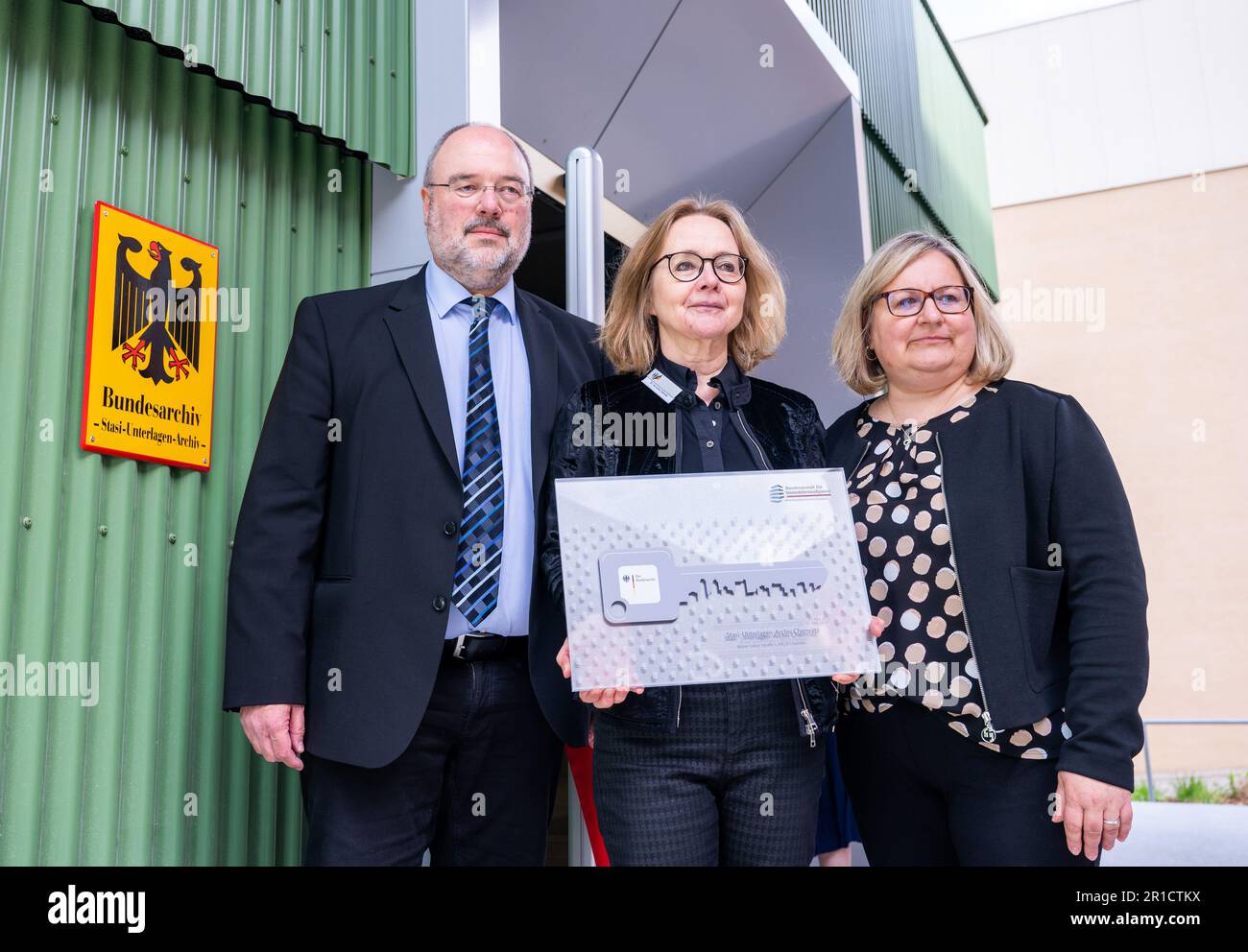 13. Mai 2023, Sachsen, Chemnitz: Michael Hollmann (l-r), Präsident des ...