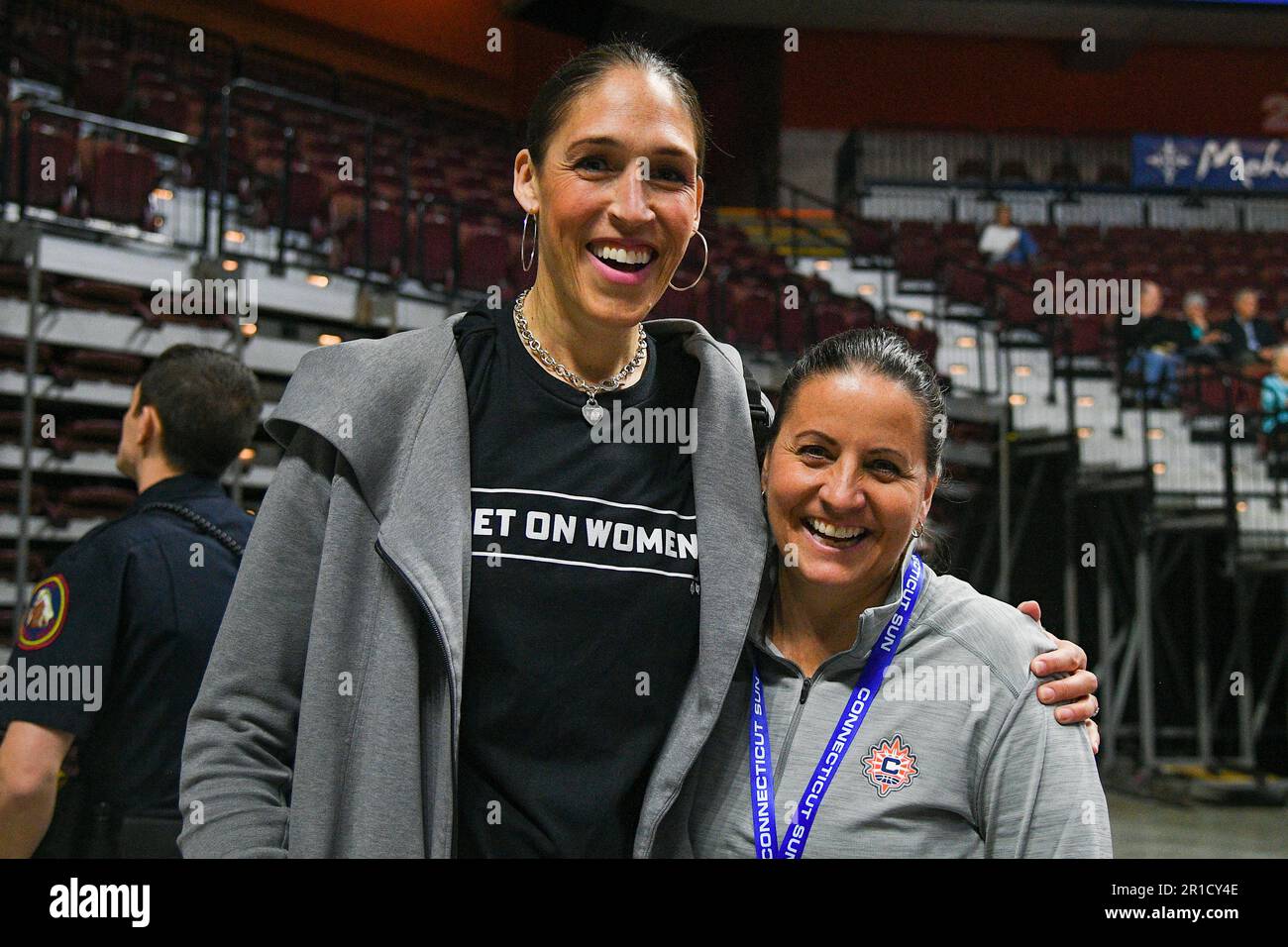 UNCASVILLE, CT - MAY 10: Former UConn Huskies teammates Rebecca Lobo ...