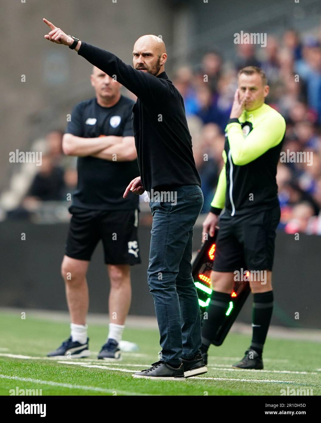 Notts County Manager Luke Williams während des Vanarama National League ...