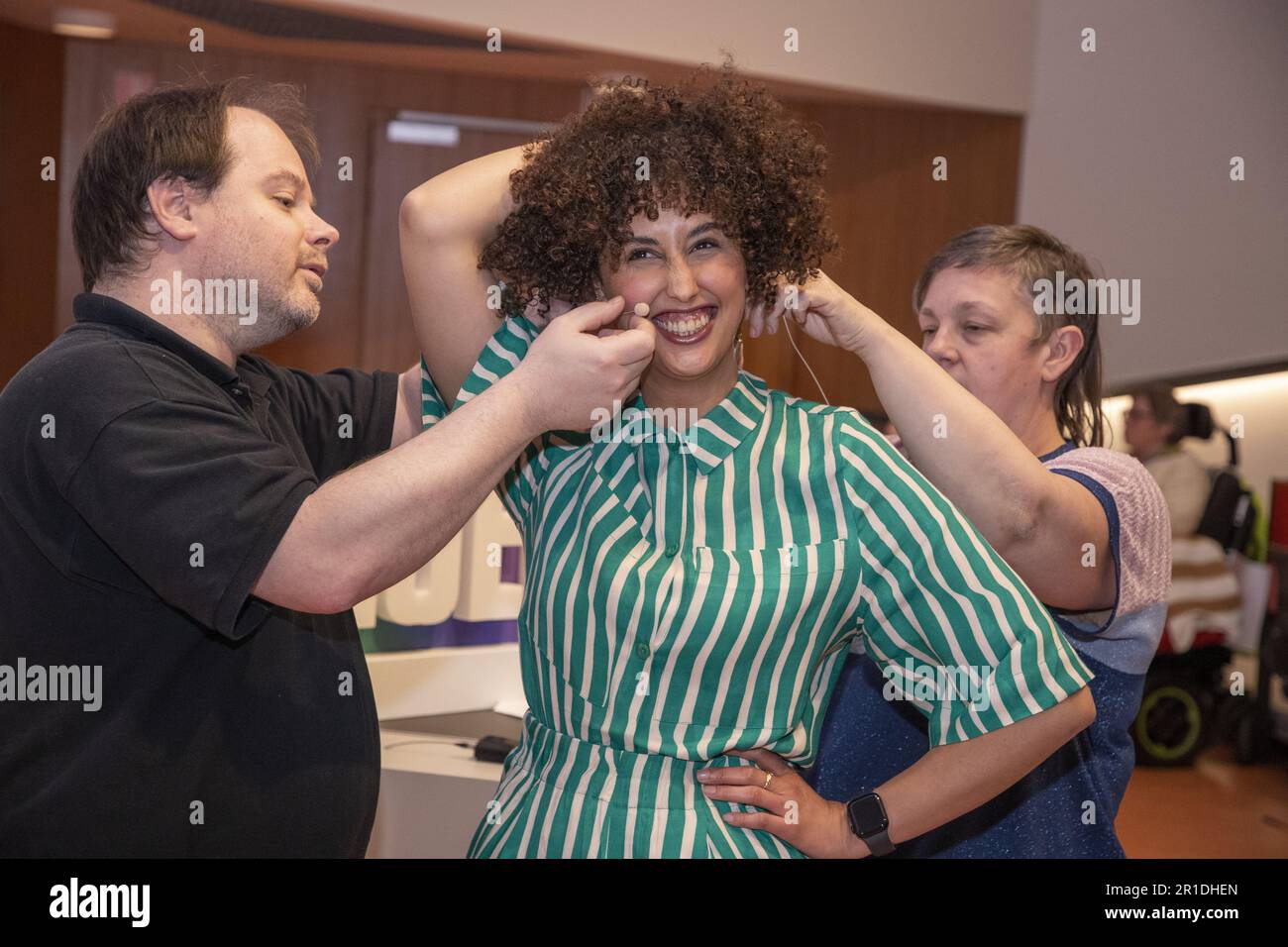 Die Ko-Vorsitzende von Groen Nadia Naji wurde auf dem Kongress „Code ...