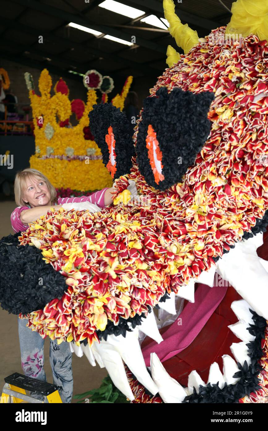 Spalding, Großbritannien. 11. Mai 2023. Gaynor Lilley hat damit ...