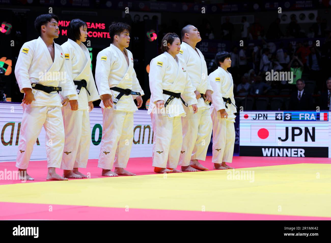 Ali Bin Hamad Al Attiyah Arena, Doha, Katar. 14. Mai 2023. Japan Team Group (JPN), 14. MAI 2023 ...