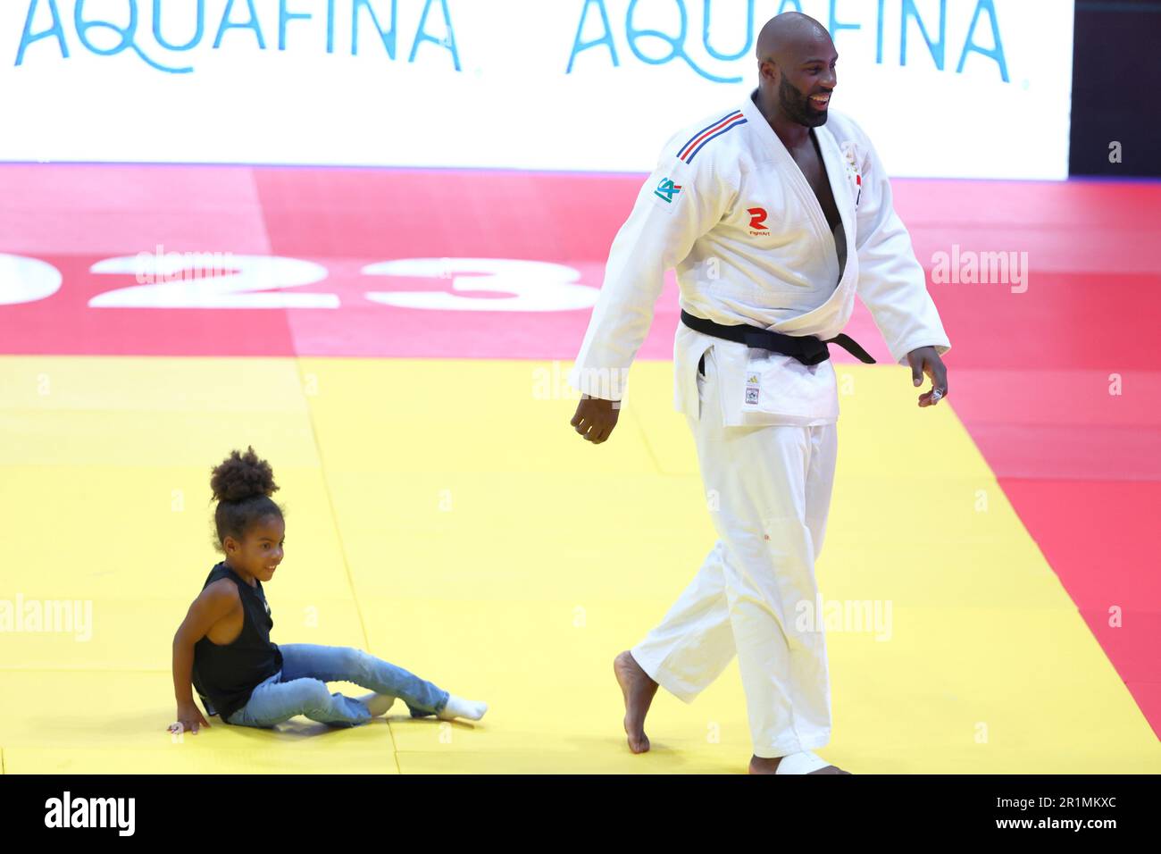 Ali Bin Hamad Al Attiyah Arena, Doha, Katar. 13. Mai 2023. Teddy Riner ...