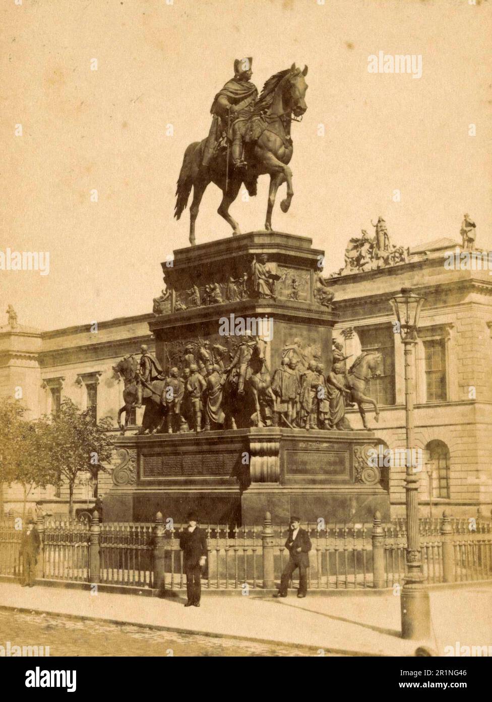 Reiterstatue von Frederick dem Großen, unter den Linden, Berlin, 1880 ...