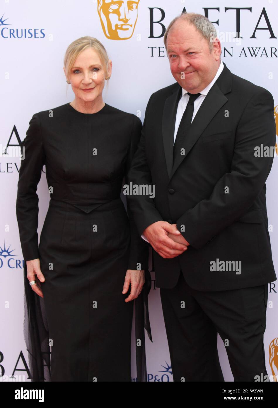 London, Großbritannien. Mark Addy und Lesley Sharp bei den BAFTA ...