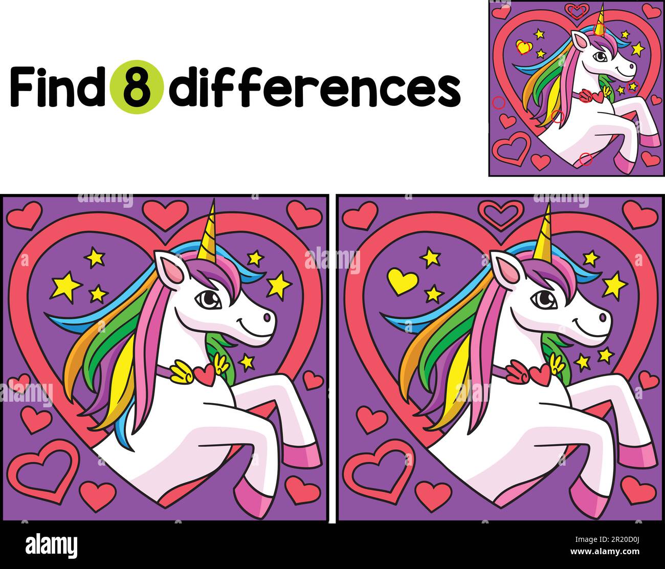 Unterschiede finden einhorn -Fotos und -Bildmaterial in hoher Auflösung – Alamy