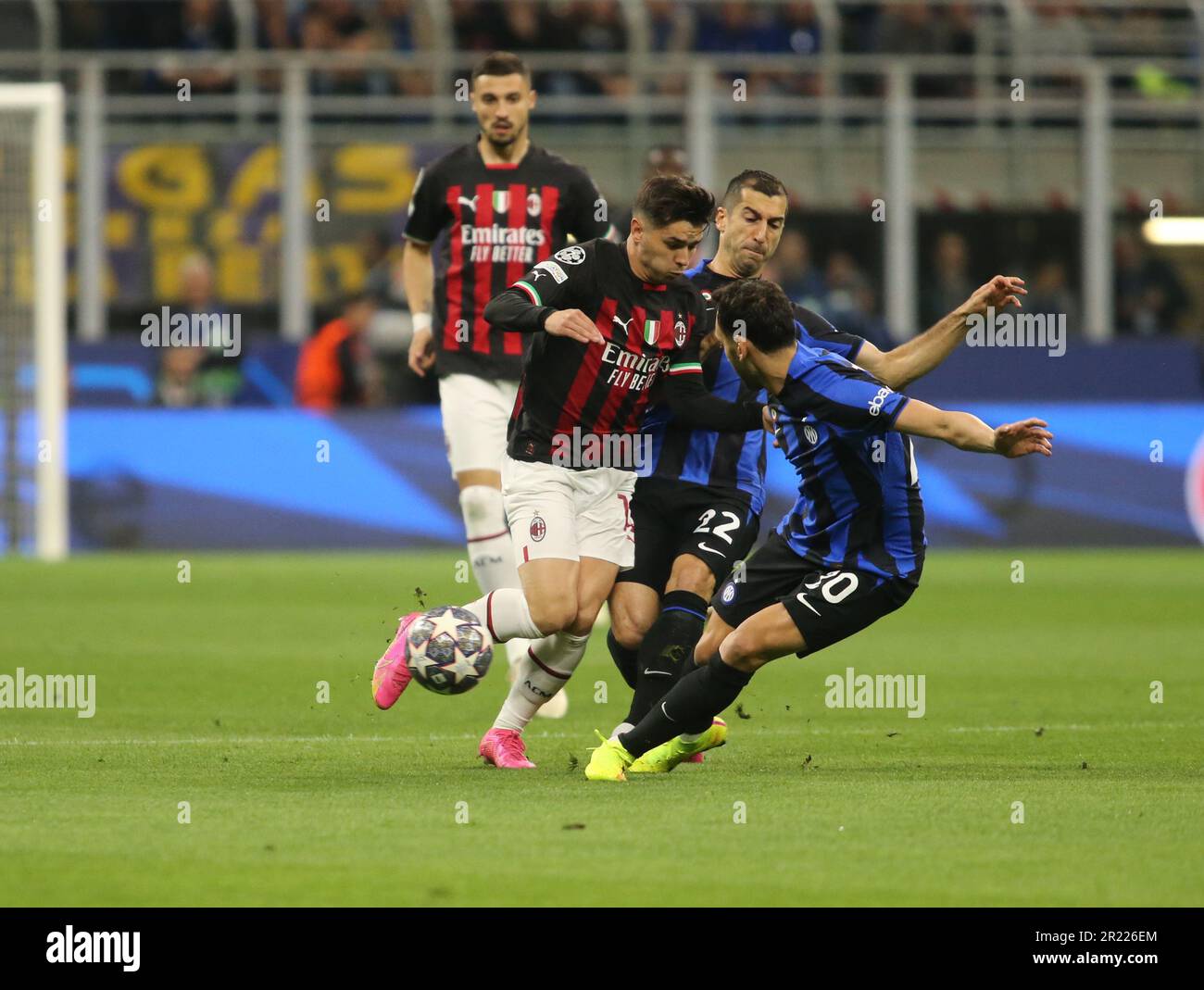 Mailand, Italien. 16. Mai 2023. Brahim Diaz von AC Mailand während der zweiten Etappe der UEFA ...