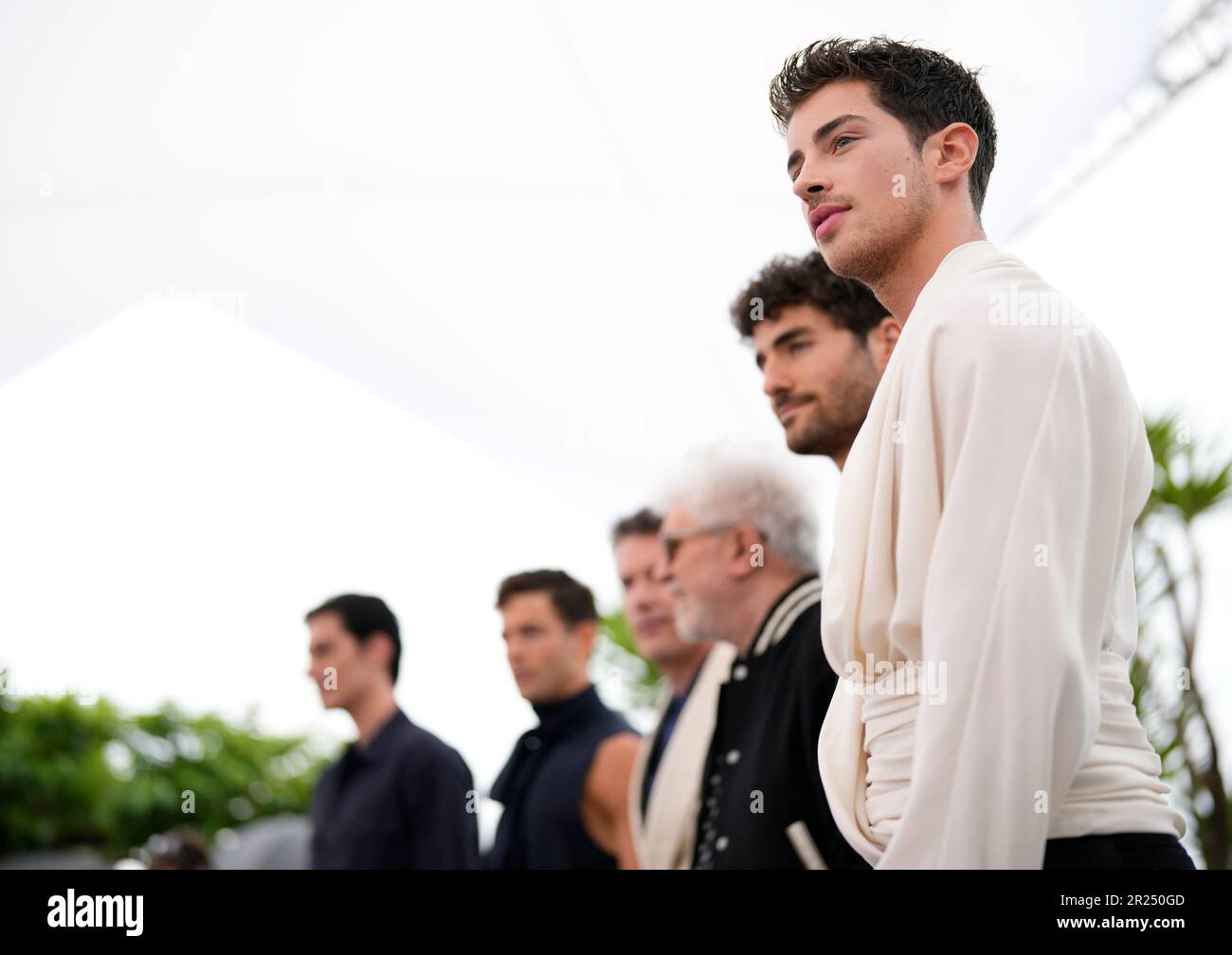 George Steane, from left, Jason Fernandez, Ethan Hawke, director Pedro ...