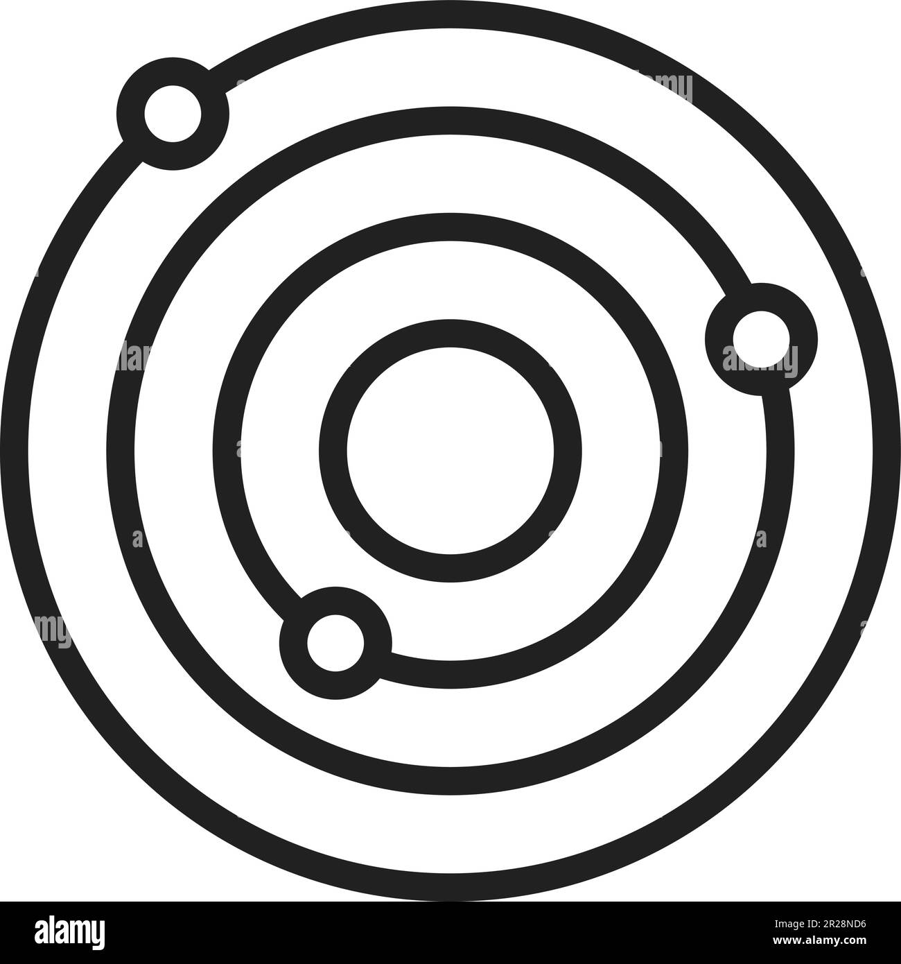 Elliptical orbit Stock-Vektorgrafiken kaufen - Alamy