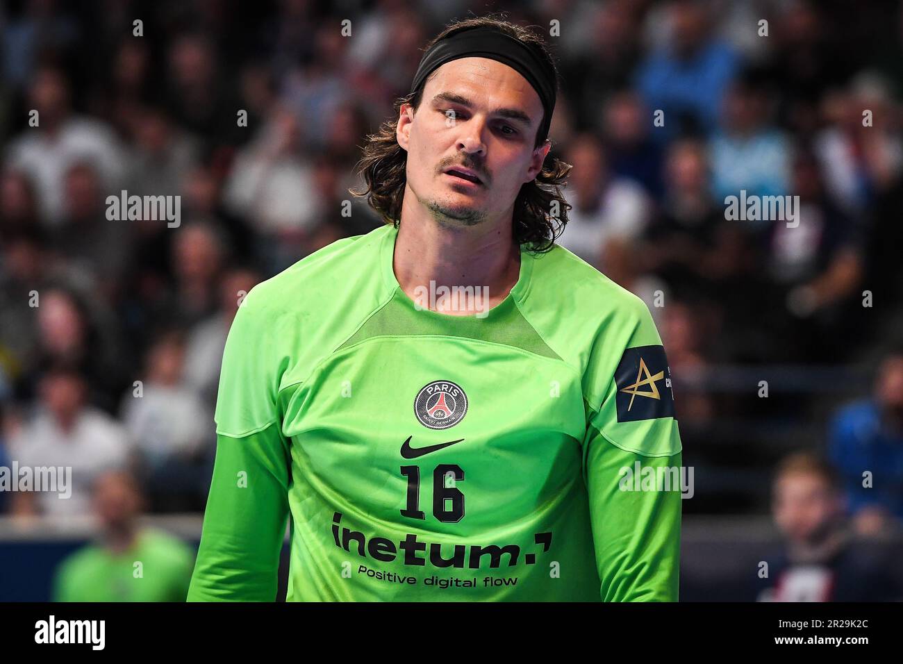 Paris, Frankreich, 17. Mai 2023, Jannick GREEN von PSG Looks dejected ...