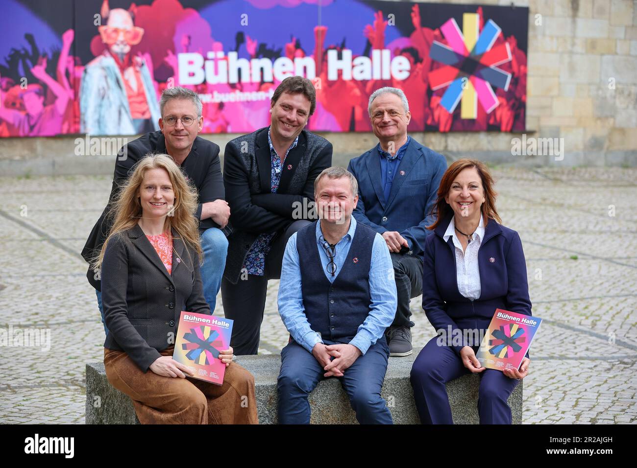 16. Mai 2023, Sachsen-Anhalt, Halle (Saale): Mille Maria Dalsgaard (l-r ...