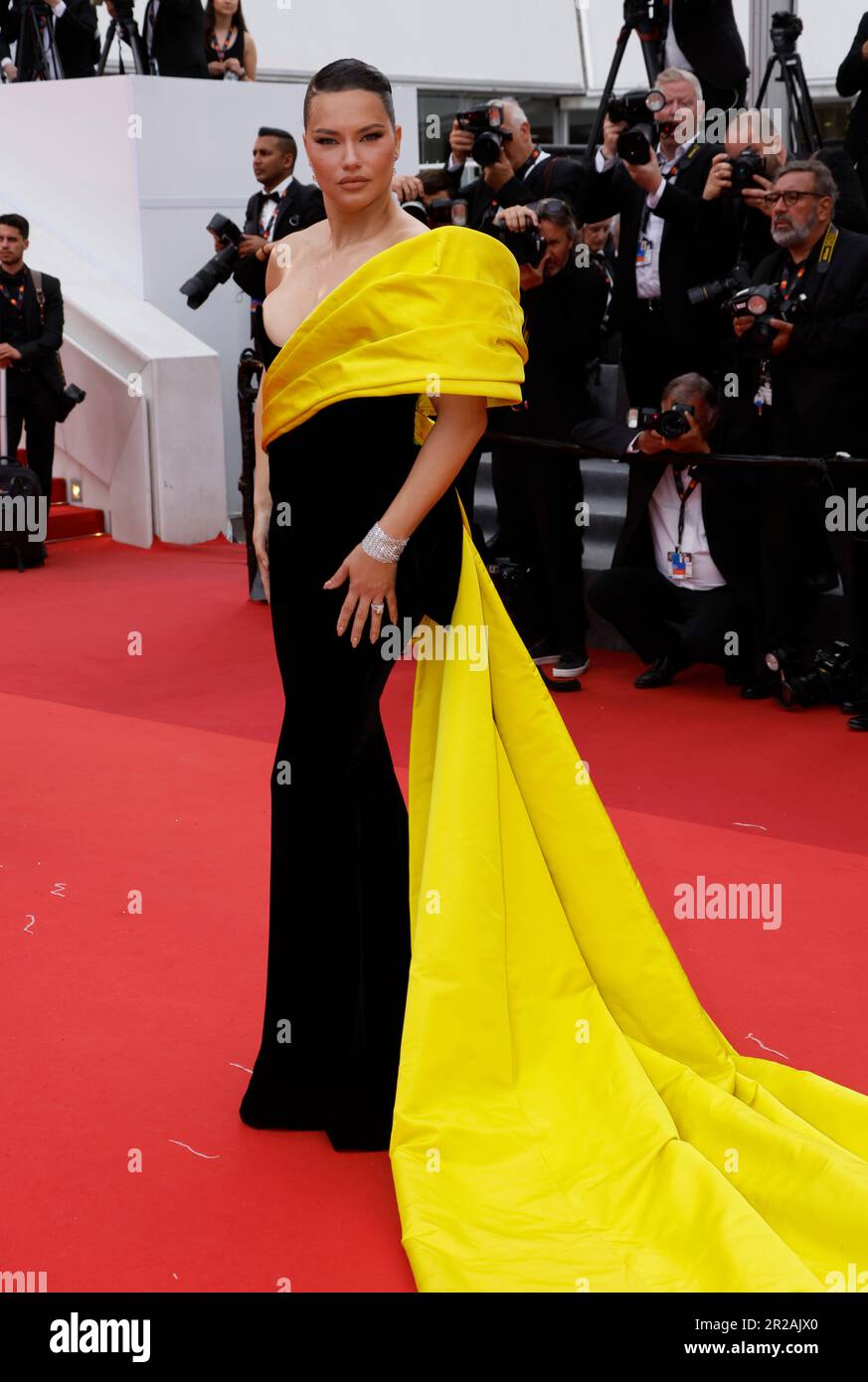 Adriana Lima poses for photographers upon arrival at the premiere of ...