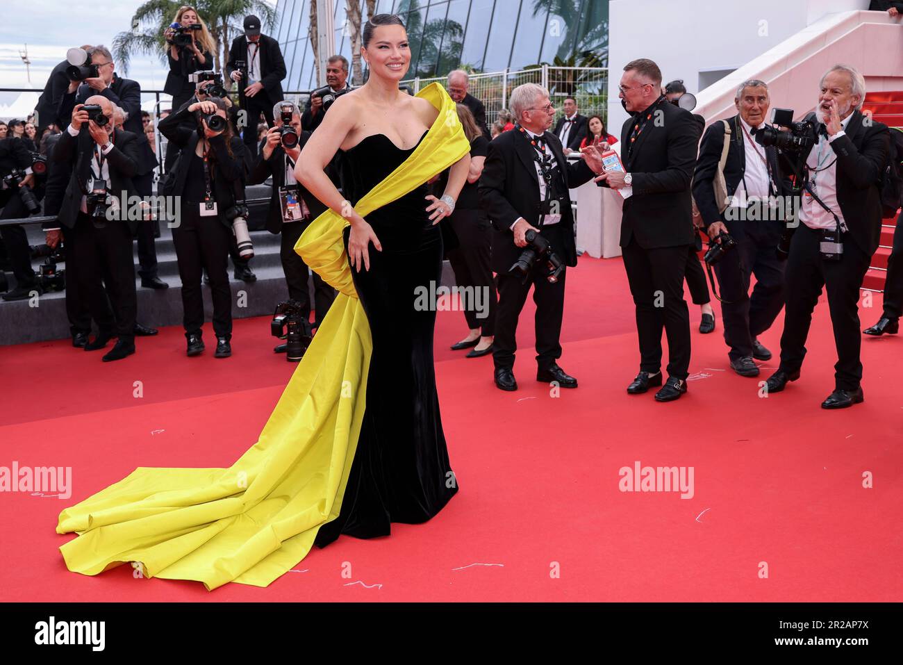 Adriana Lima poses for photographers upon arrival at the premiere of ...
