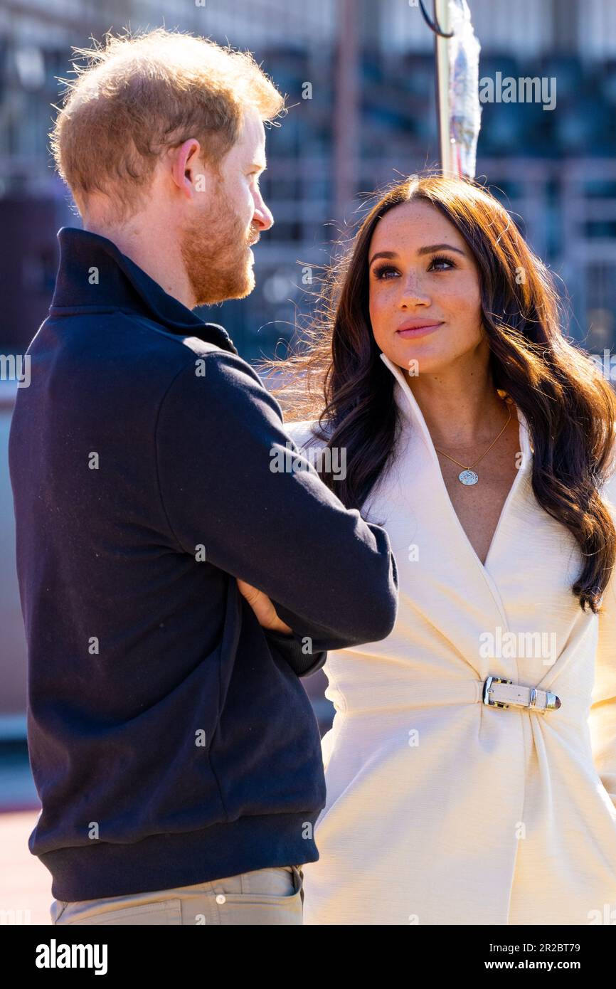 Montecito, USA. 17. April 2022. Prinz Harry Herzog von Sussex und Meghan Markle Herzogin von ...