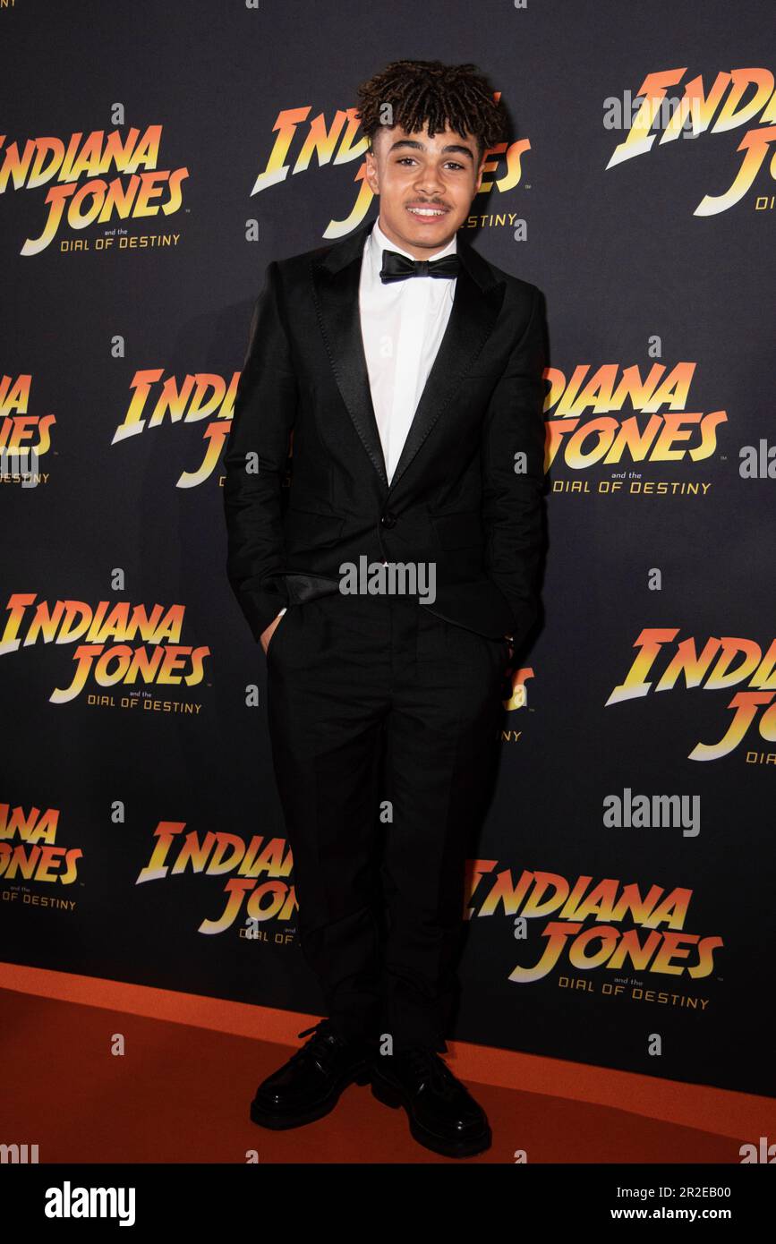 Ethann Isidore poses for photographers upon arrival for the 'Indiana ...