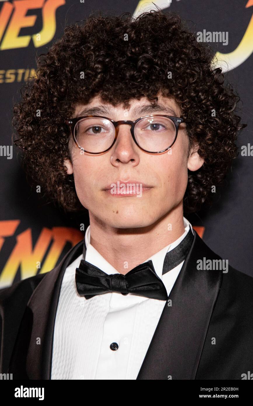 Reece Feldman poses for photographers upon arrival for the 'Indiana ...