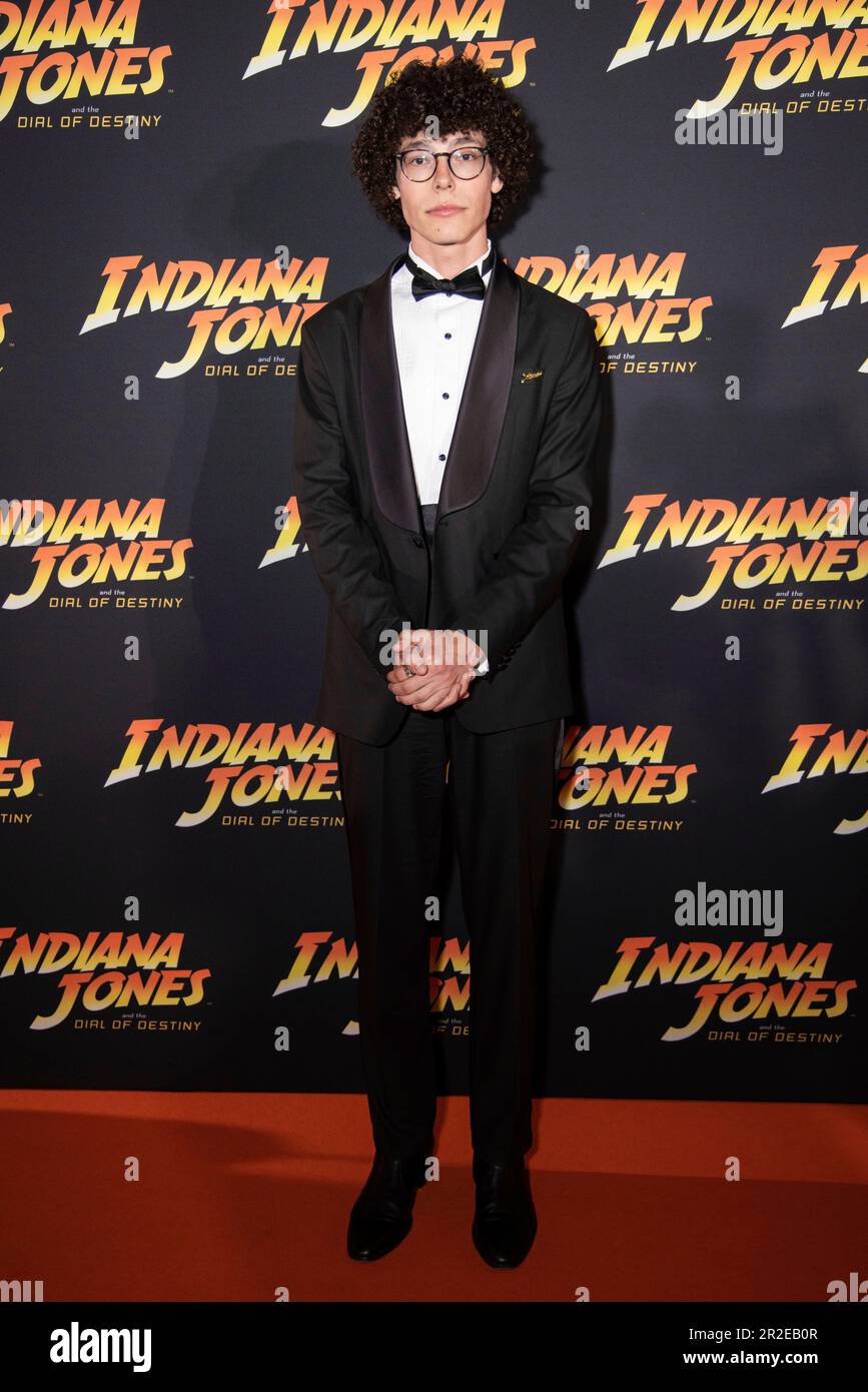 Reece Feldman poses for photographers upon arrival for the 'Indiana ...