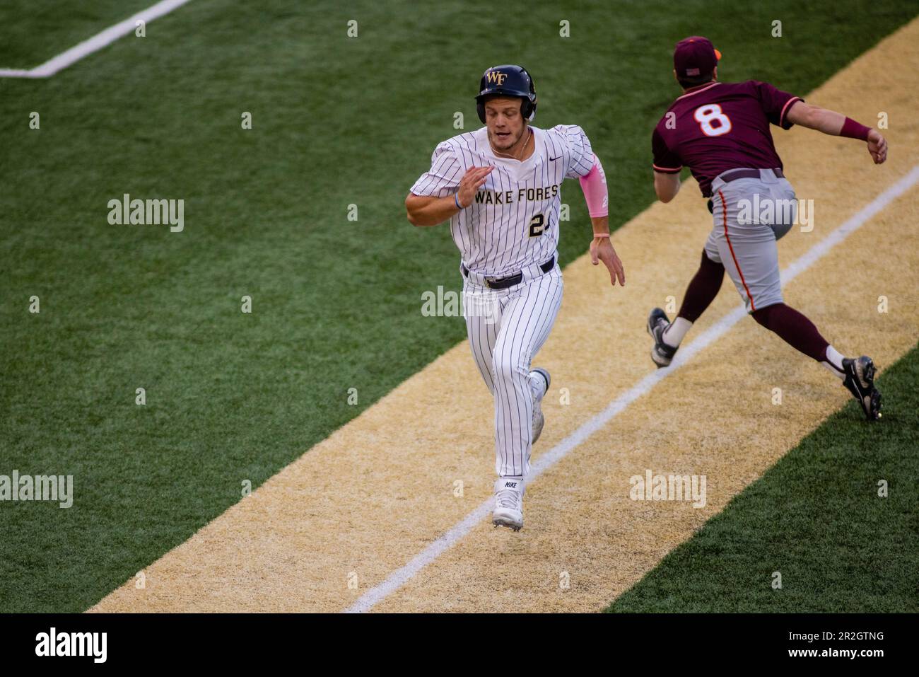 18. Mai 2023: Wake Forest Demon Deacons Infielder Brock Wilken (25 ...