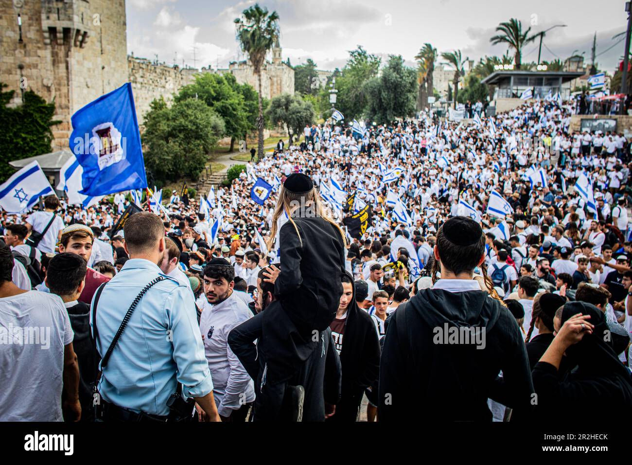 Jerusalem, Israel. 18. Mai 2023. Ein ultraorthodoxer jüdischer ...