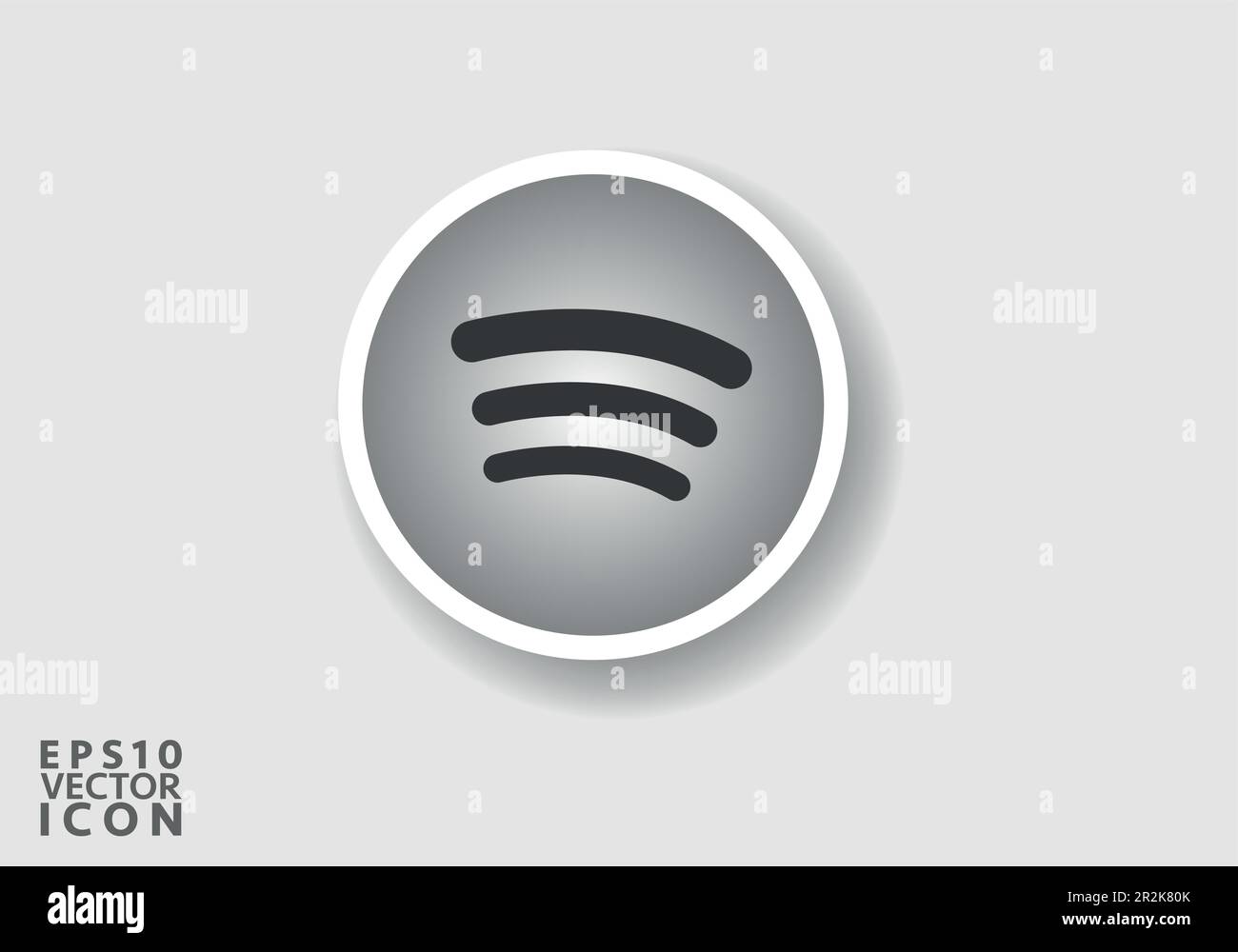 Spotify Logo-Vektor ist eine stilisierte Darstellung des Logos für die ...