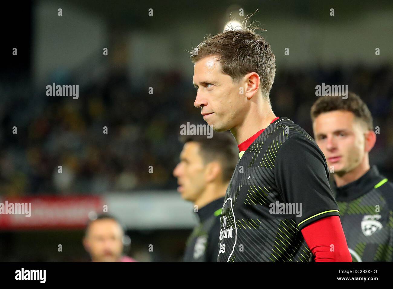 Craig Goodwin von Adelaide United geht nach dem Aufwärmen vor dem A ...