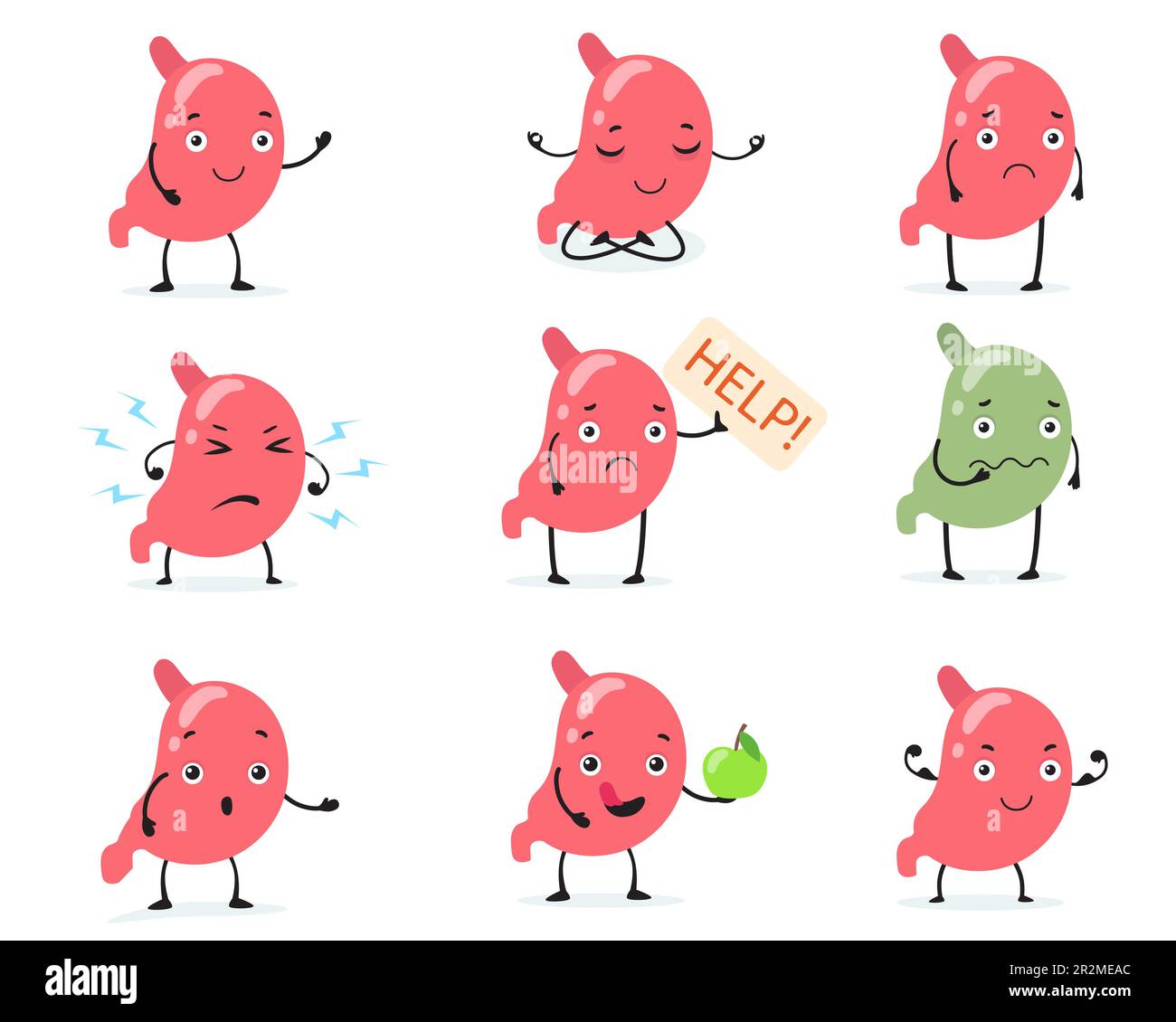 Lustige cartoon medizin magen darm -Fotos und -Bildmaterial in hoher ...