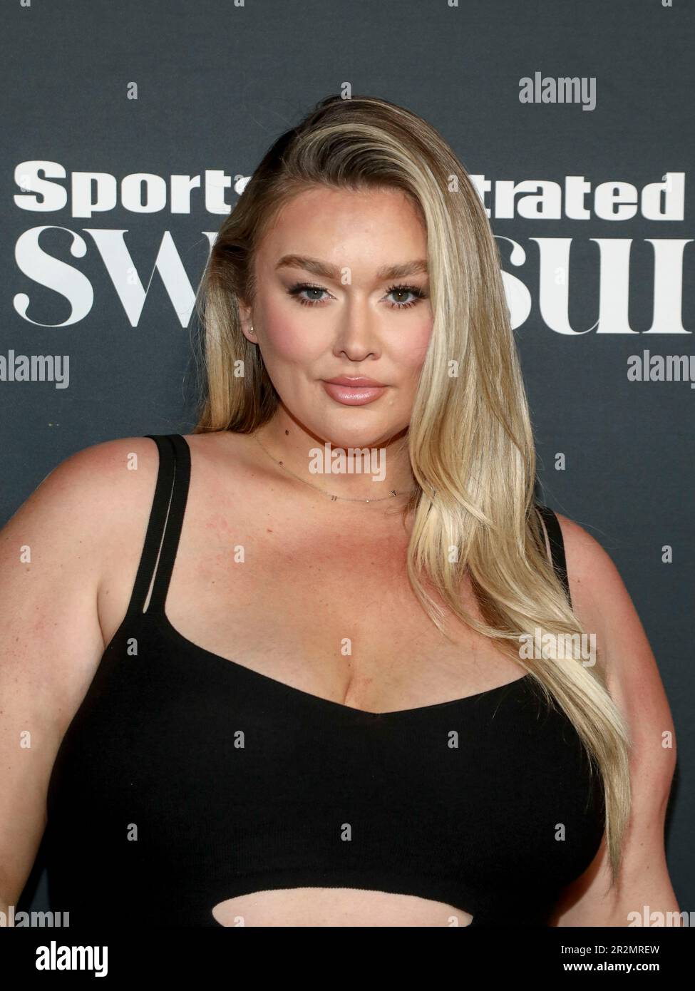 Fashion model Hunter McGrady attends the Sports Illustrated Swimsuit 2023 issue release event at ...