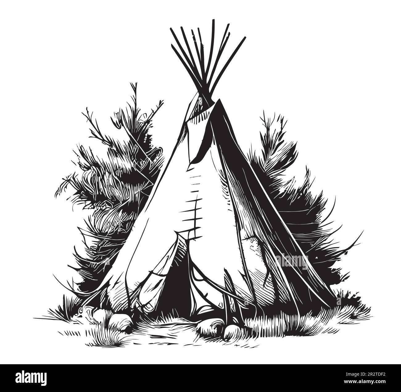 Tipi und tipi Stock-Vektorgrafiken kaufen - Alamy