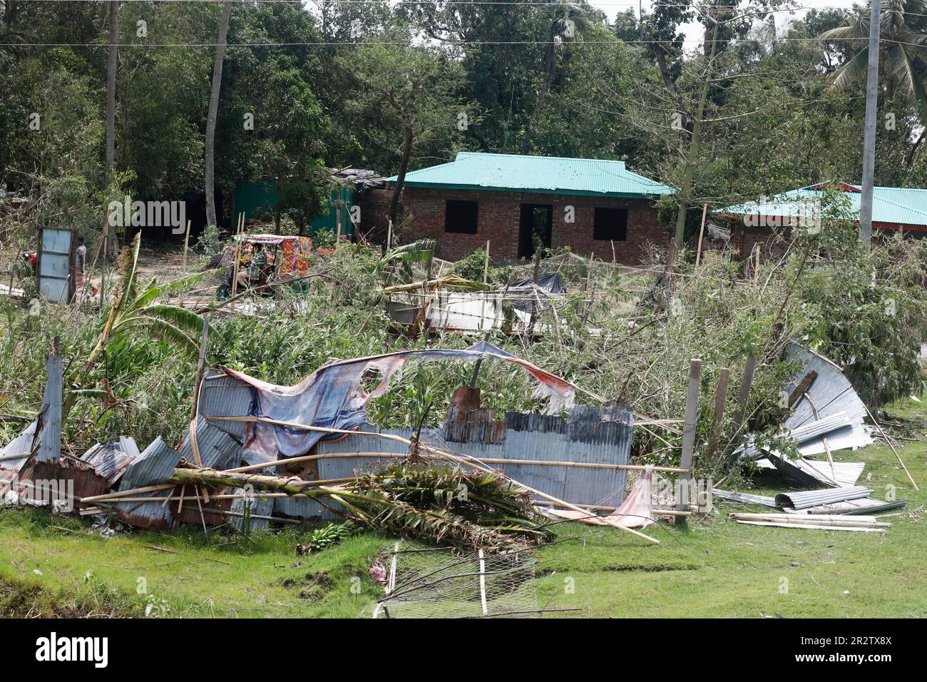 Cox's Basar, Bangladesch - 14. Mai 2023: Der Zyklon Mocha überquerte am ...