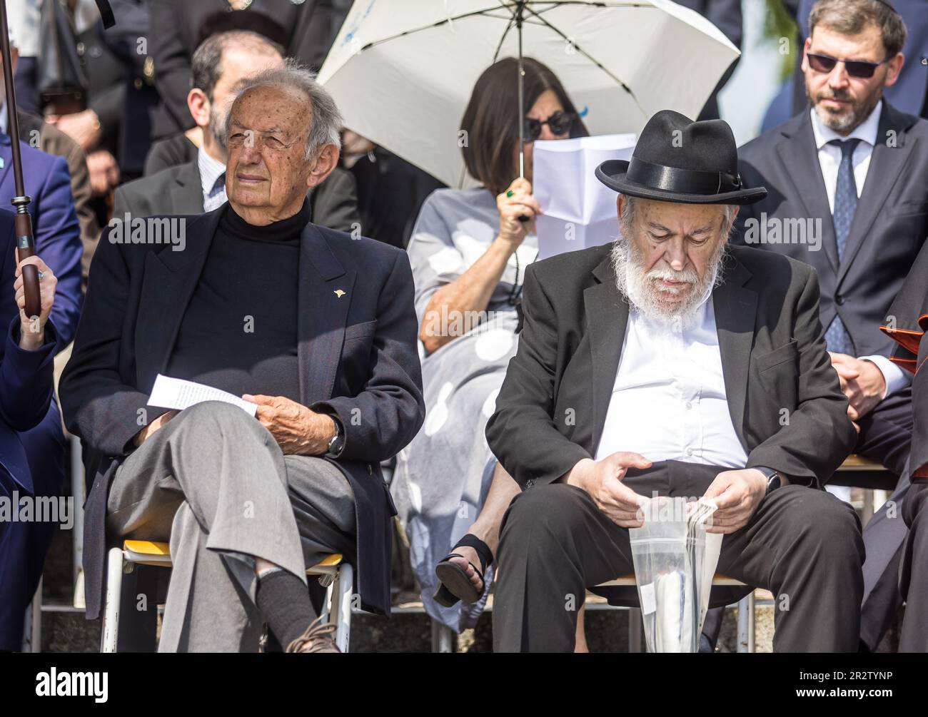 Terezin, Tschechische Republik. 21. Mai 2023. Zeuge des Ghettos Jan ...