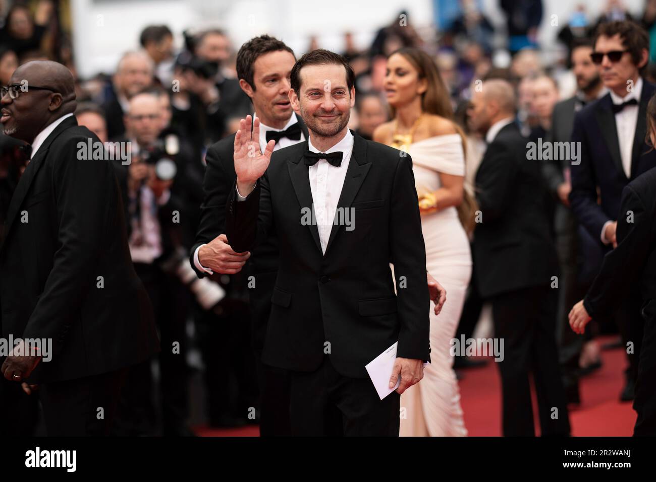 Tobey Maguire poses for photographers upon arrival at the premiere of ...